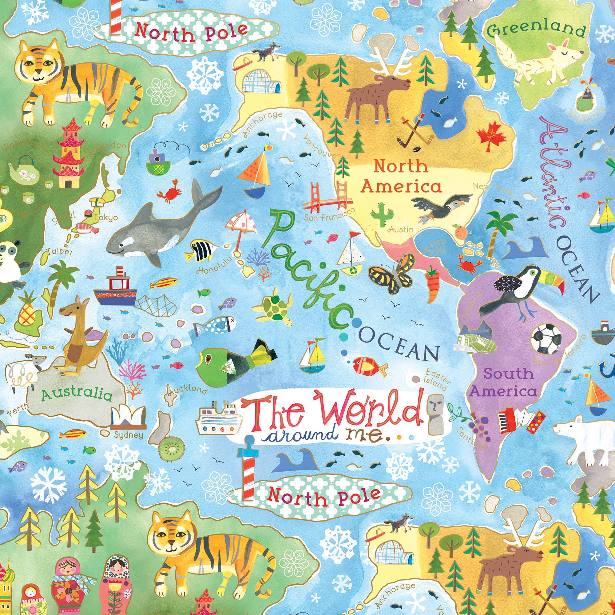 Wrap - Rolls - World Map · Childish Toy Shop